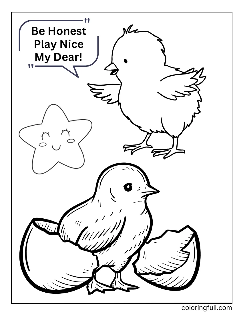 36 Free Chick Coloring Pages – PDFs For Kids & Preschoolers