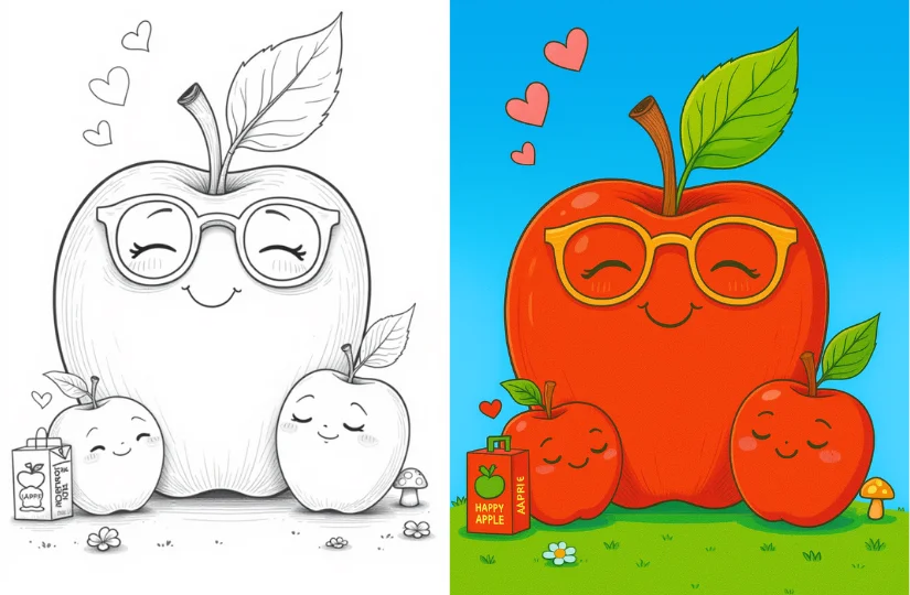 40 Free Apple Coloring Pages – PDFs For Kids & Preschoolers