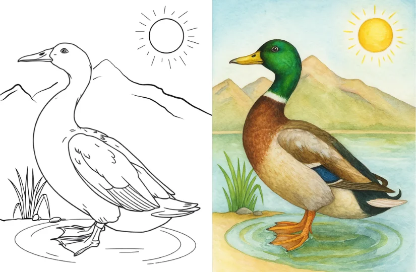 50 Free Duck Coloring Pages For Kids – Printable Sheets